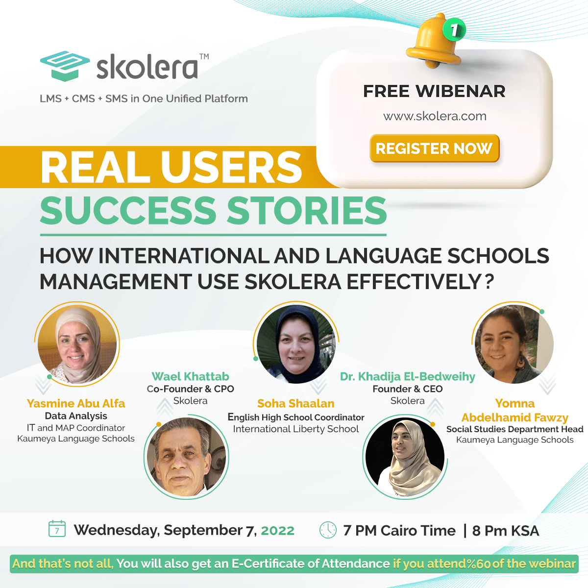 Real Users Success Stories Webinar - skolera
